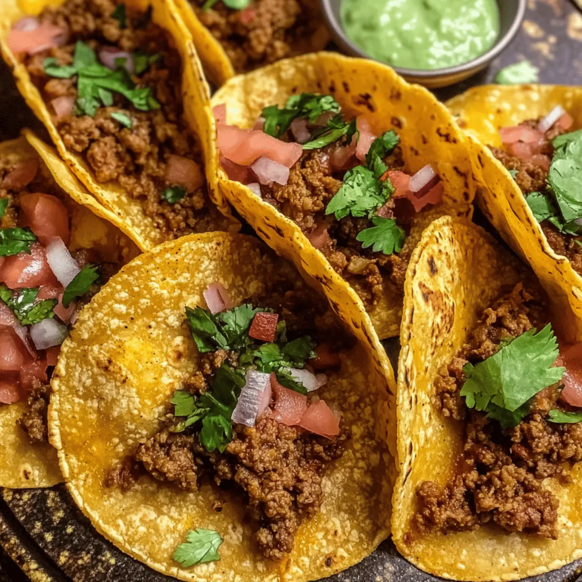 Ultimate Delicious Crispy Ground Beef Tacos