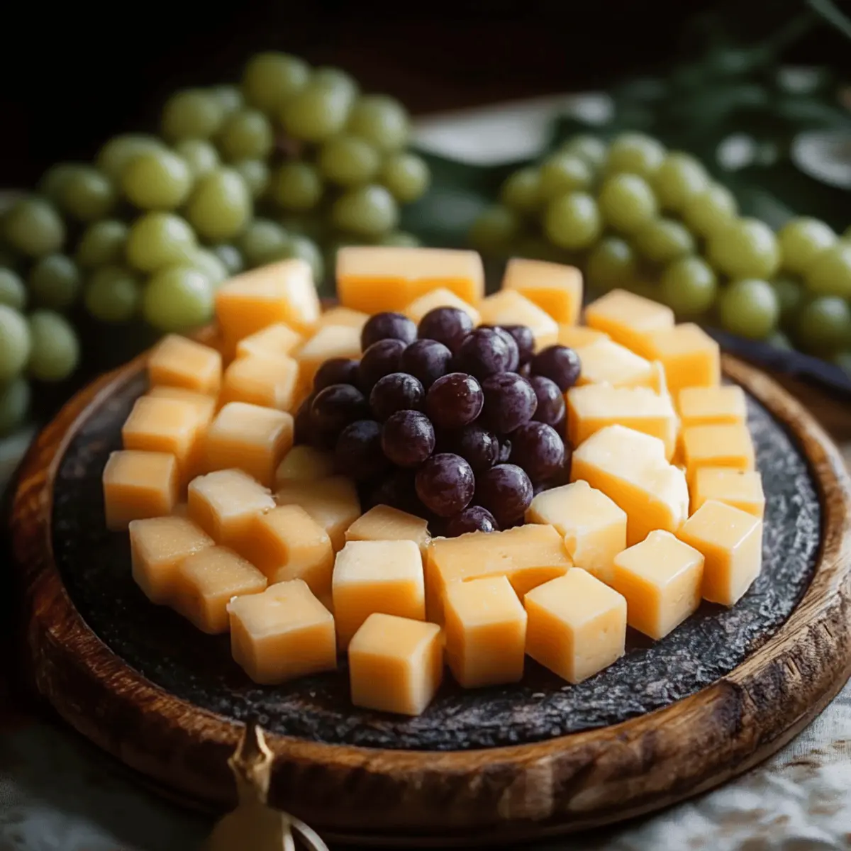 Easy, Delicious Cheese Cubes and Grapes Snack That Will Wow