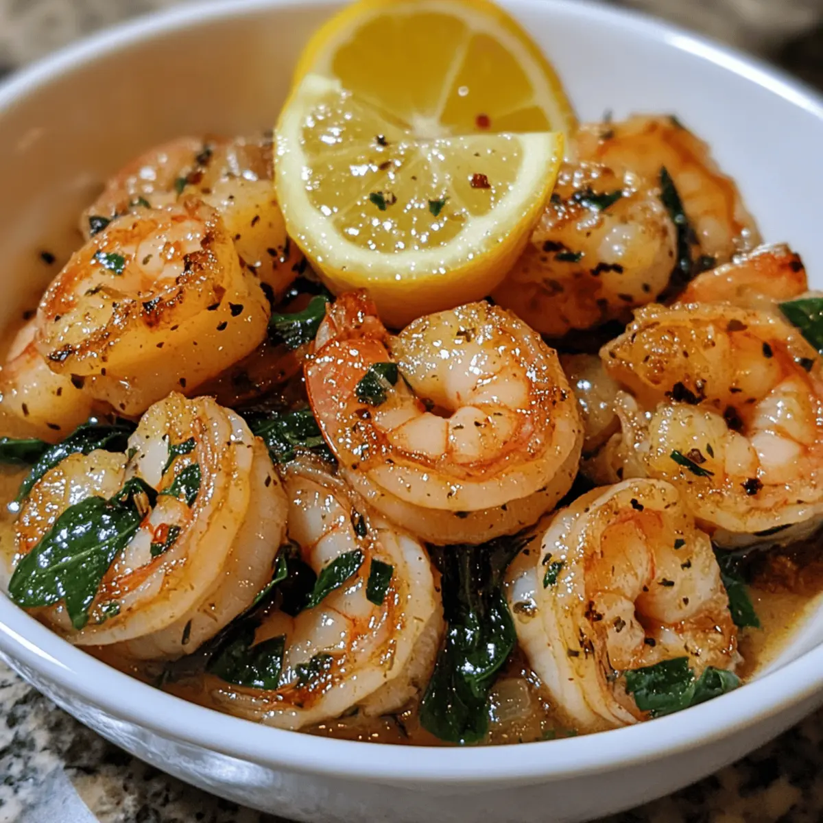 Easy Garlic Butter Shrimp with Spinach: Delicious Weeknight Feast