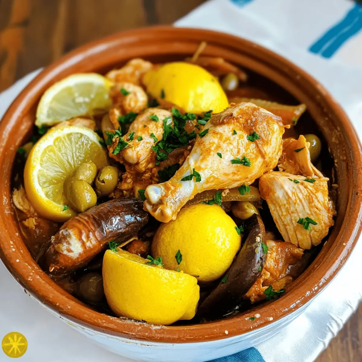 Ultimate Comforting Moroccan Lemon-Olive Chicken Tagine