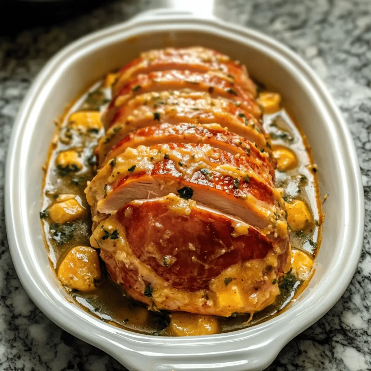 Easy Juicy Delicious American Honey-Glazed Ham Substitute