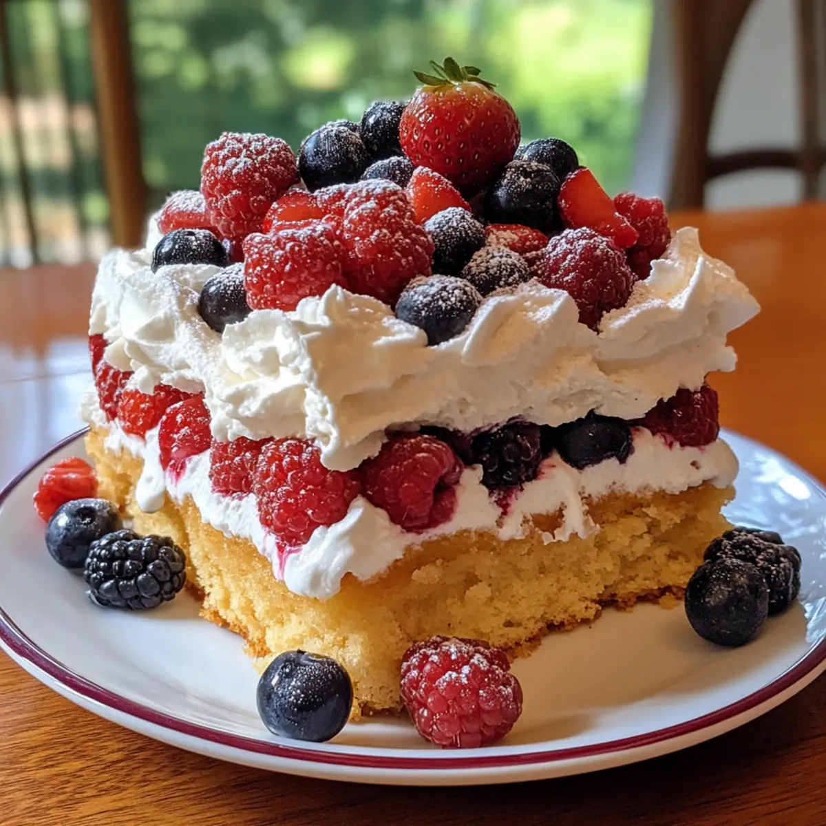 Easy Irresistible Mixed Berry Shortcake with Creamy Twist
