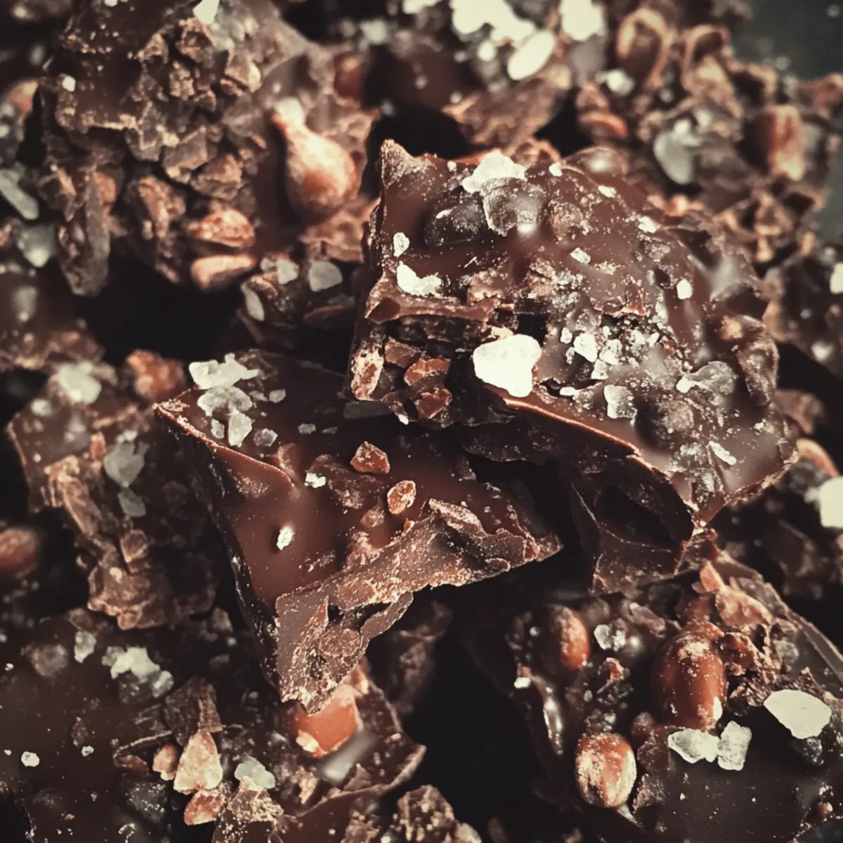 Irresistible Crunchy Dark Chocolate & Sea-salt Snack Clusters