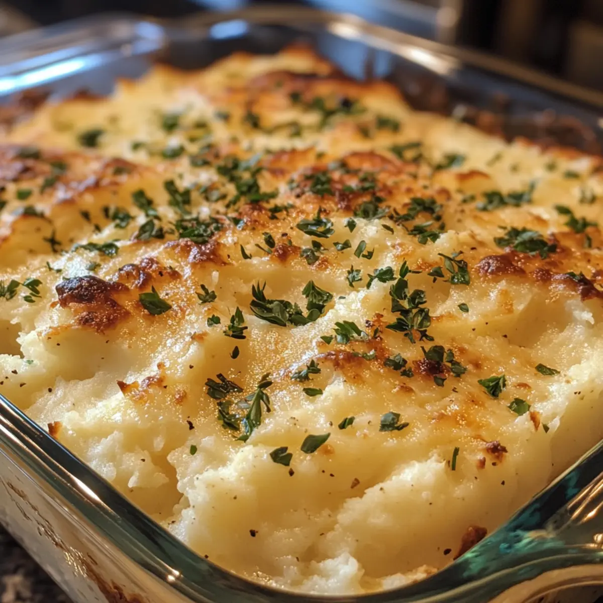 Irresistible Creamy Delicious Savory Mashed Potato Bake Recipe
