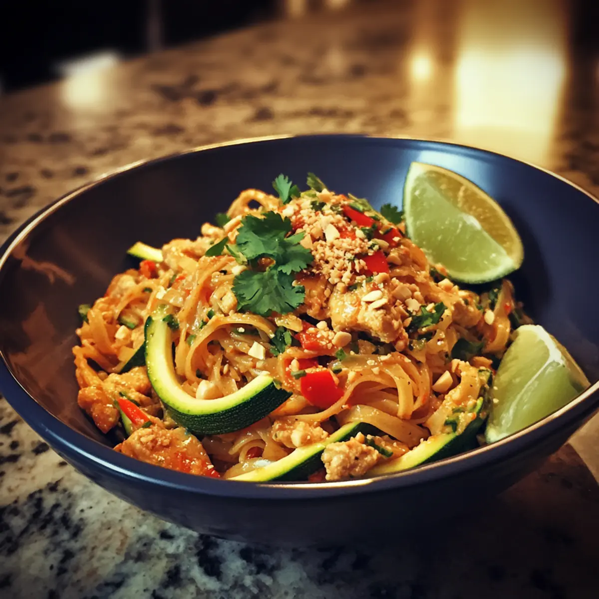 Easy Zucchini Noodle Pad Thai: Irresistible Delicious Delight
