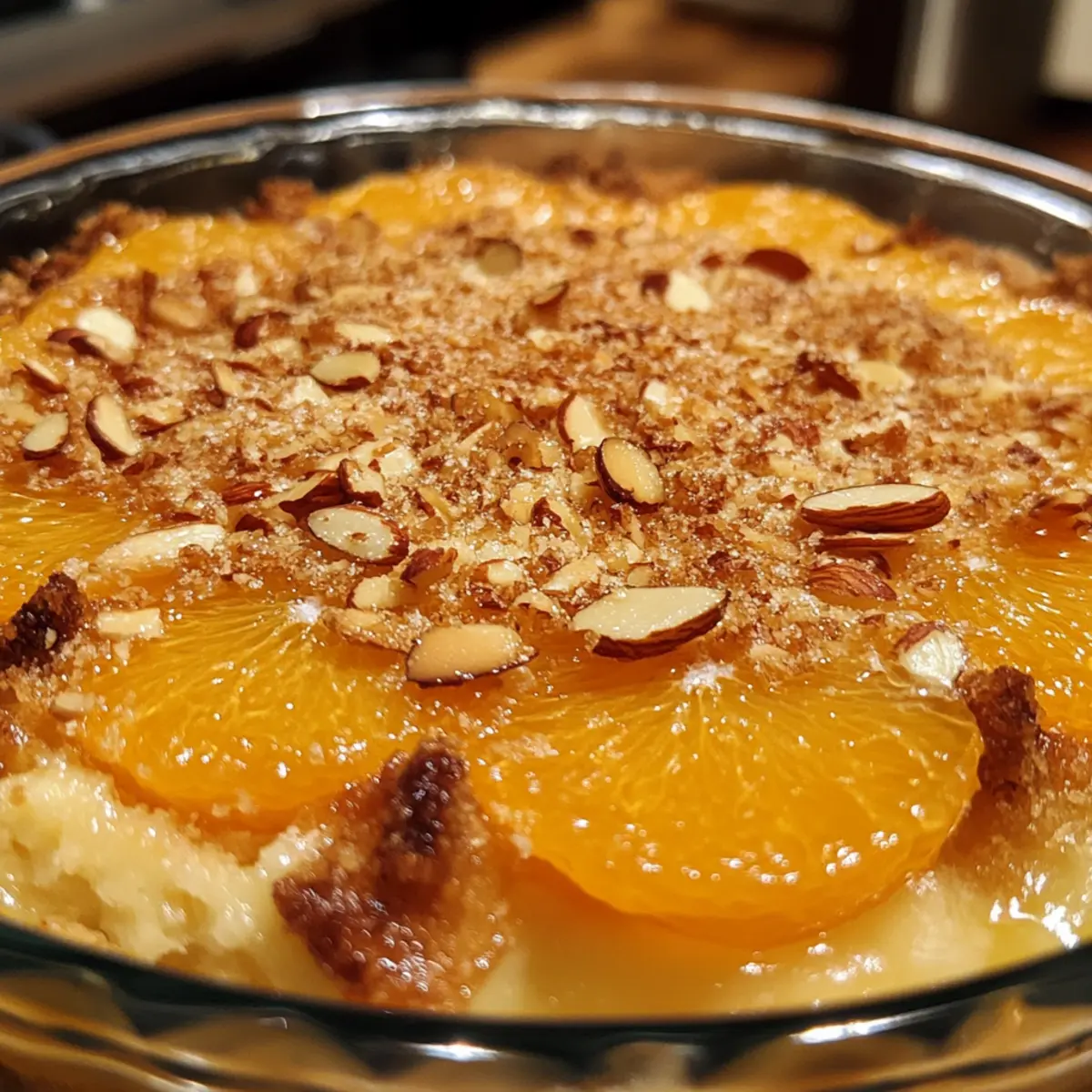 Irresistible Delicious Creamy Baked Orange Almond Dessert Recipe