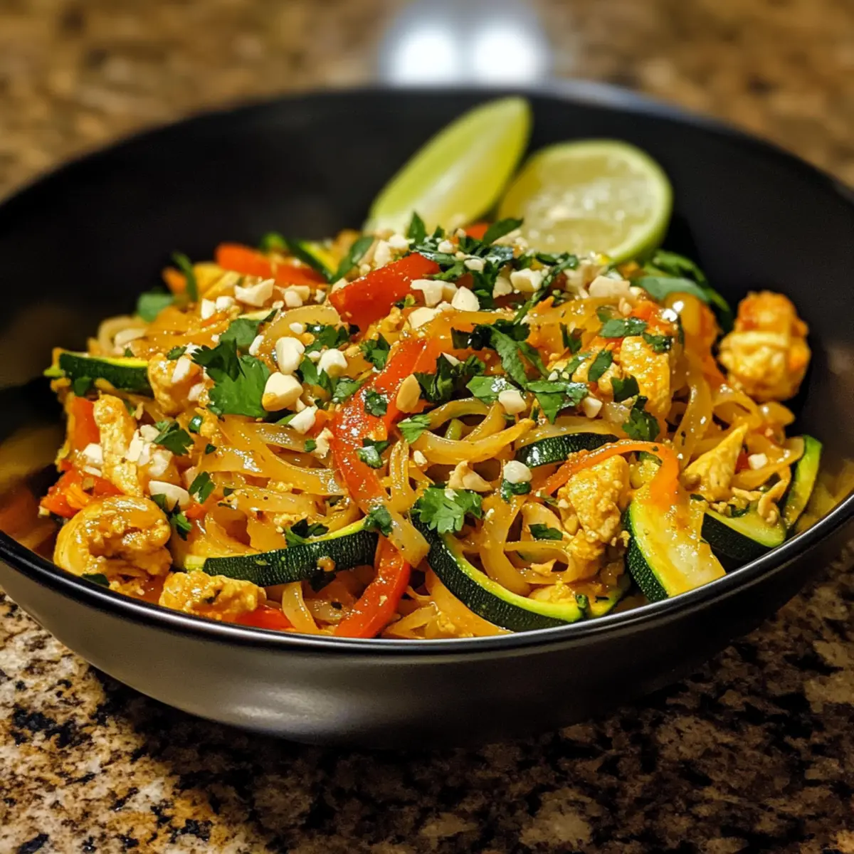 Easy Zucchini Noodle Pad Thai: Irresistible Delicious Delight